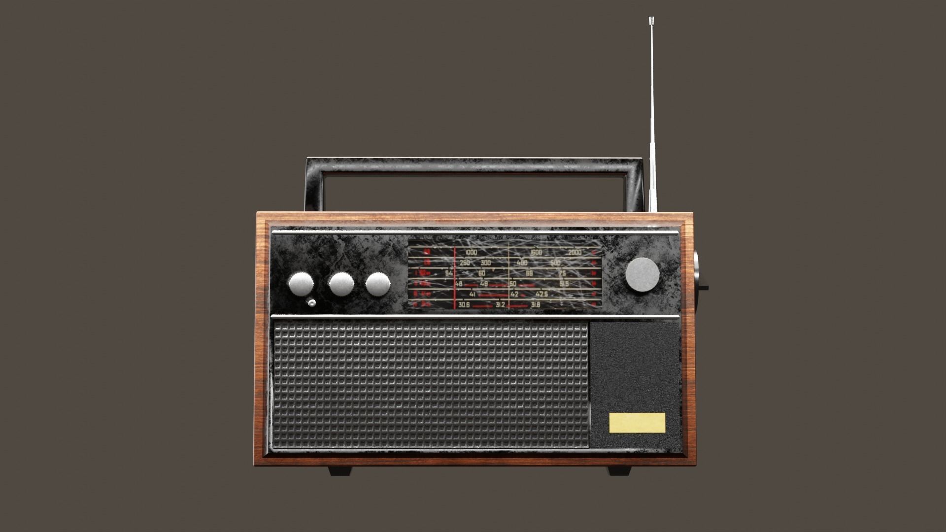 3D model Old Classic Vintage Radio VR / AR / low-poly | CGTrader