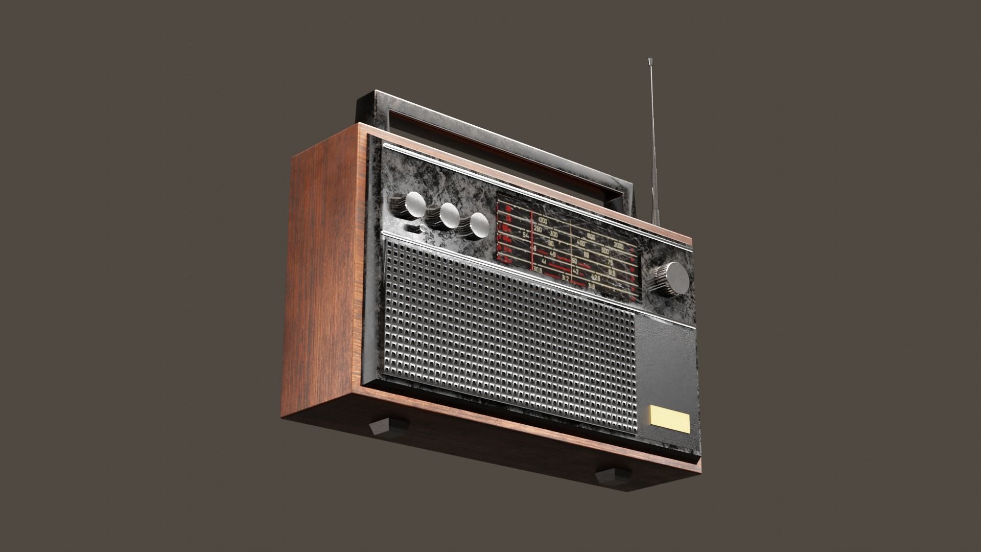 3D model Old Classic Vintage Radio VR / AR / low-poly | CGTrader