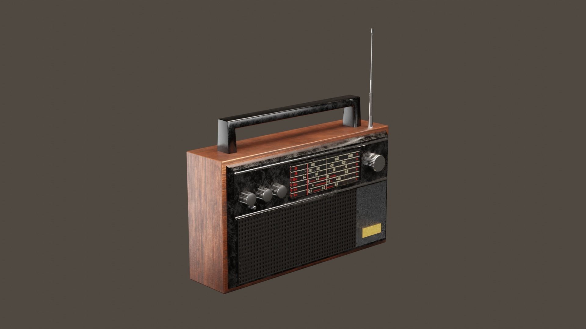 3D model Old Classic Vintage Radio VR / AR / low-poly | CGTrader