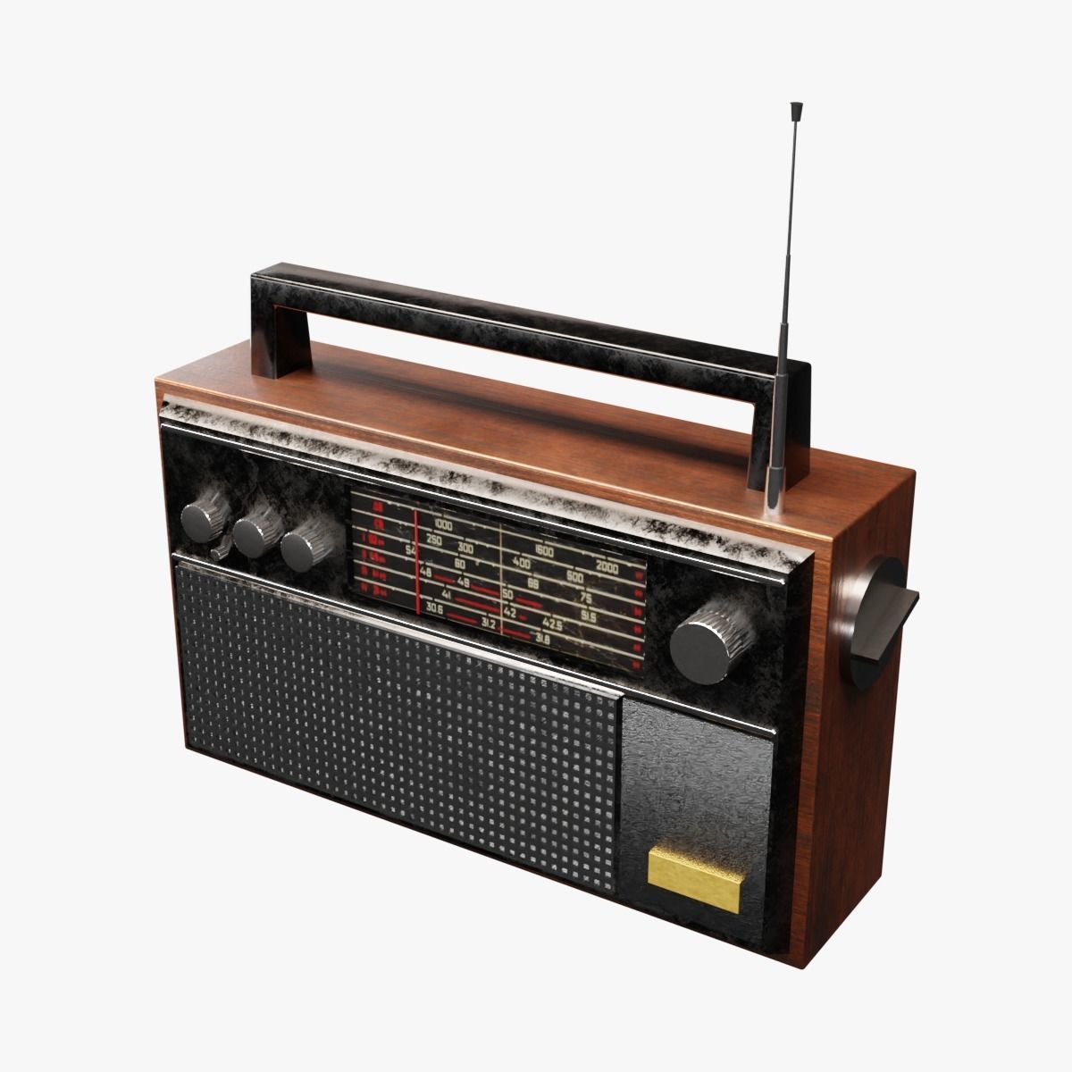 3D model Old Classic Vintage Radio VR / AR / low-poly | CGTrader