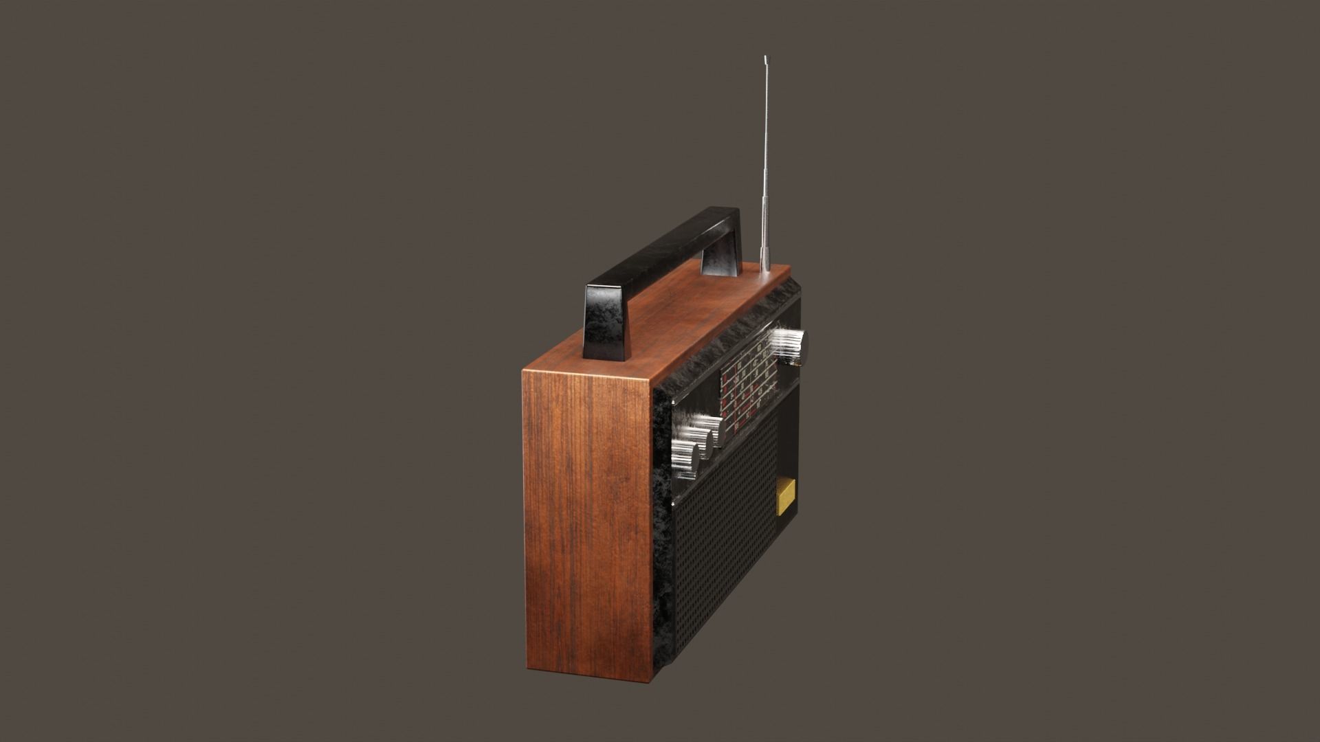 3D model Old Classic Vintage Radio VR / AR / low-poly | CGTrader