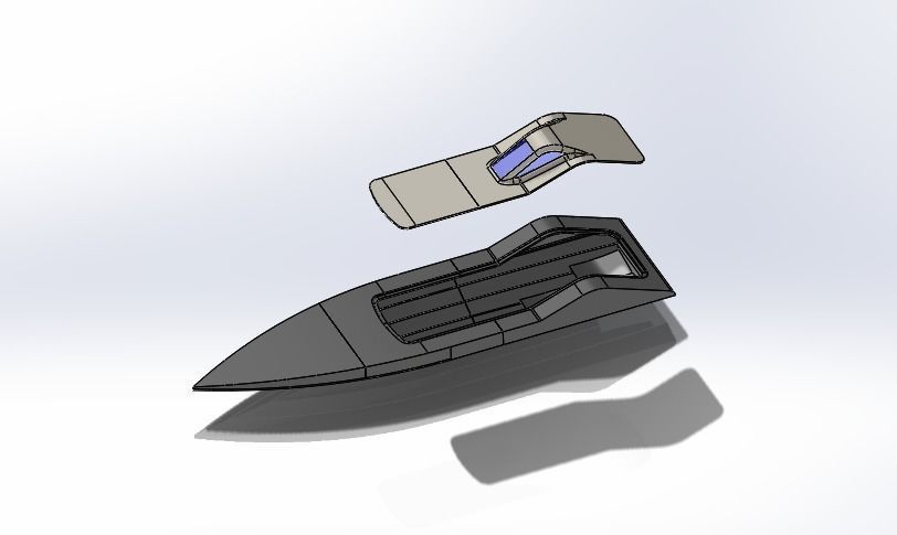 Mono Hull Boat 3D model 3D printable | CGTrader