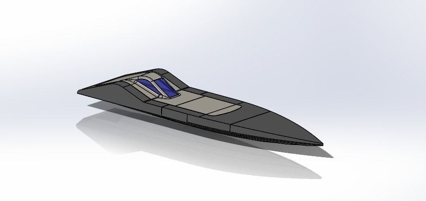 Mono Hull Boat 3D model 3D printable | CGTrader