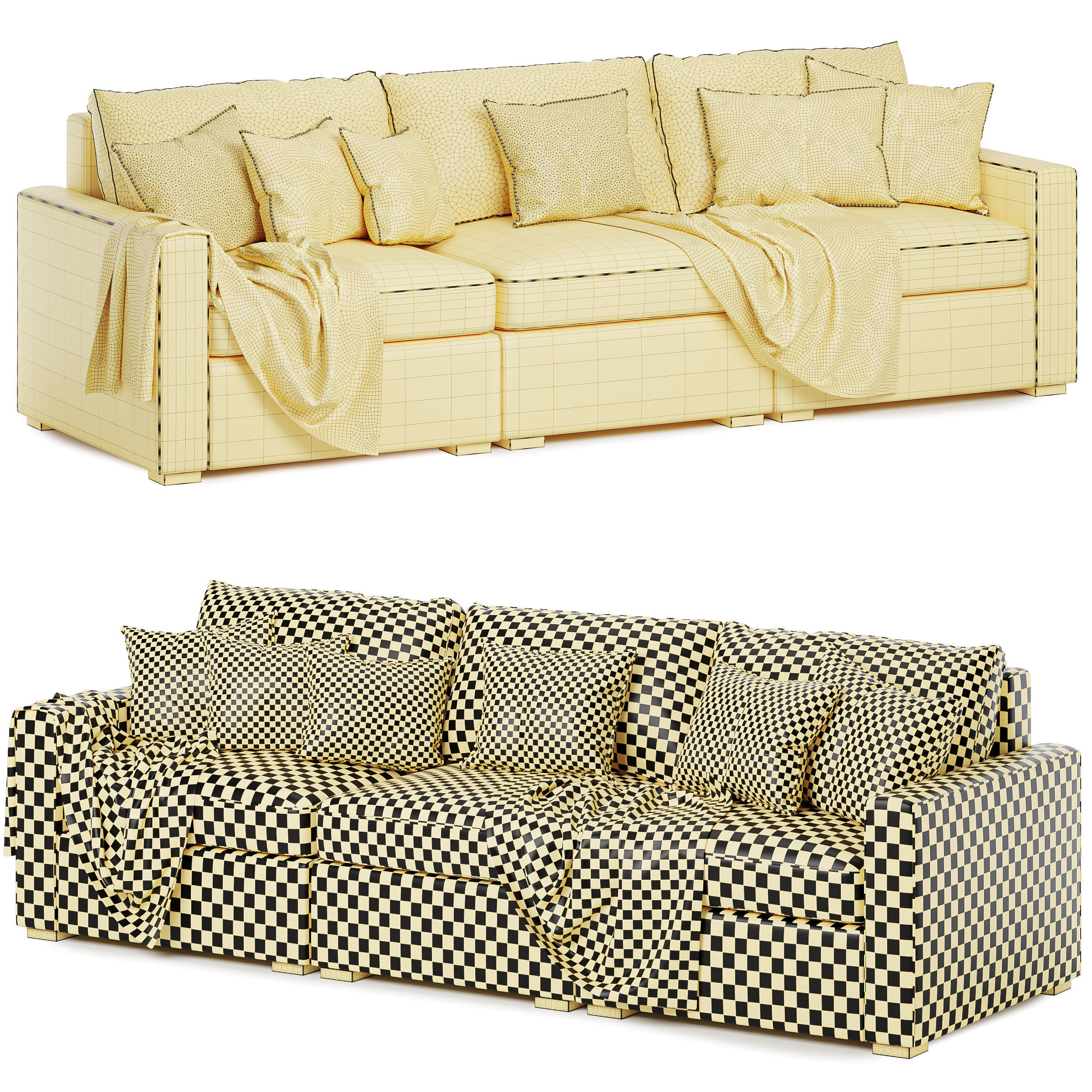 Maxwell modular sofa 3D model | CGTrader