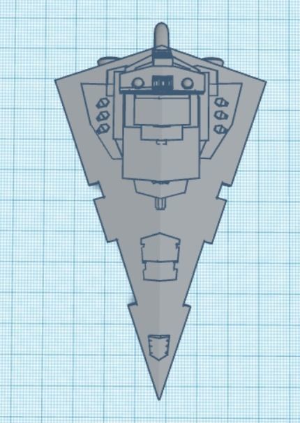 star destroyer keychain 3D model 3D printable | CGTrader