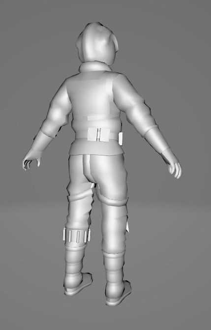 3D model STAR WARS Rebel Pilot - Low Poly Game - Battlefield - FBX ...