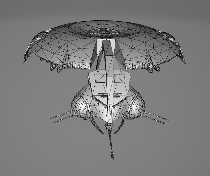 3D model STAR WARS Droid Gunship - Low Poly Game - Battlefield FBX ...