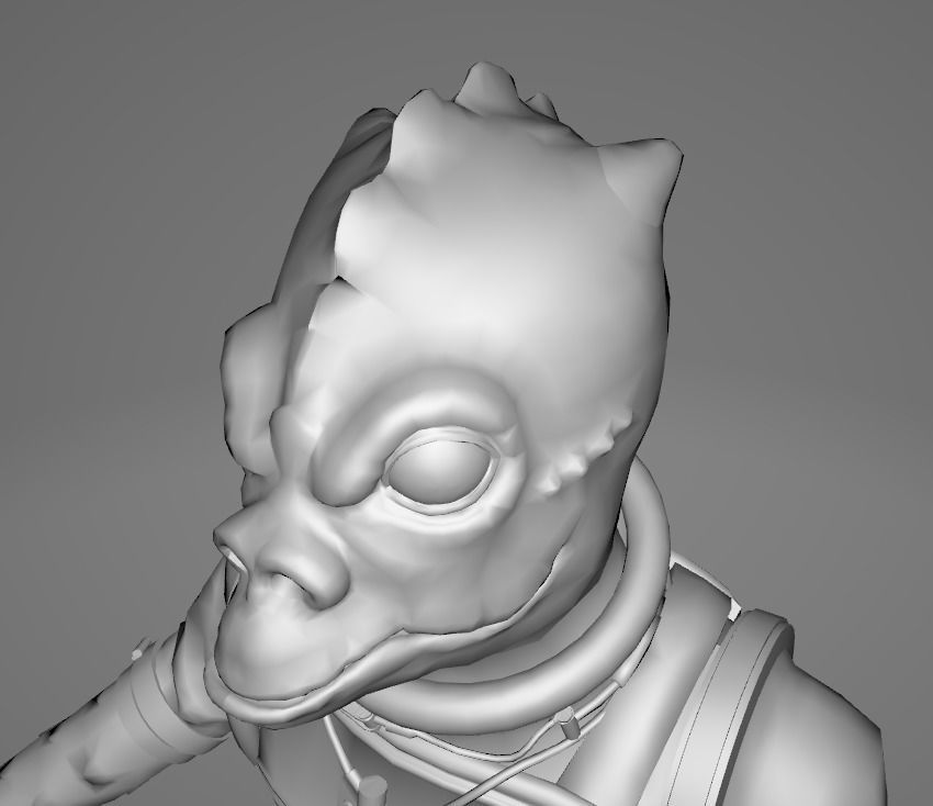 3D model STAR WARS Bossk - Low Poly Game - Battlefield FBX MODEL VR ...