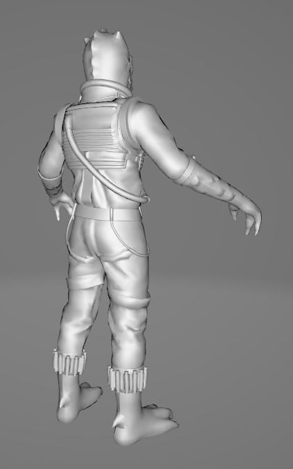 3D model STAR WARS Bossk - Low Poly Game - Battlefield FBX MODEL VR ...