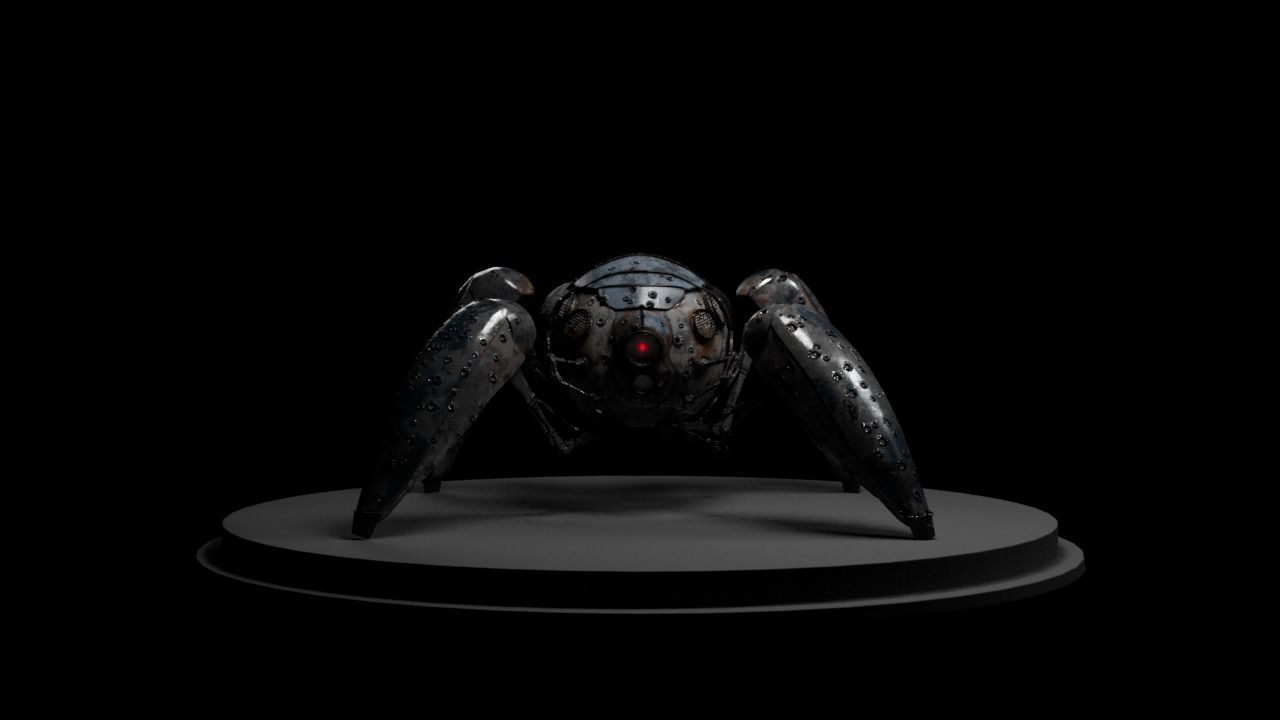 Spider Robot rigged free 3D model rigged | CGTrader