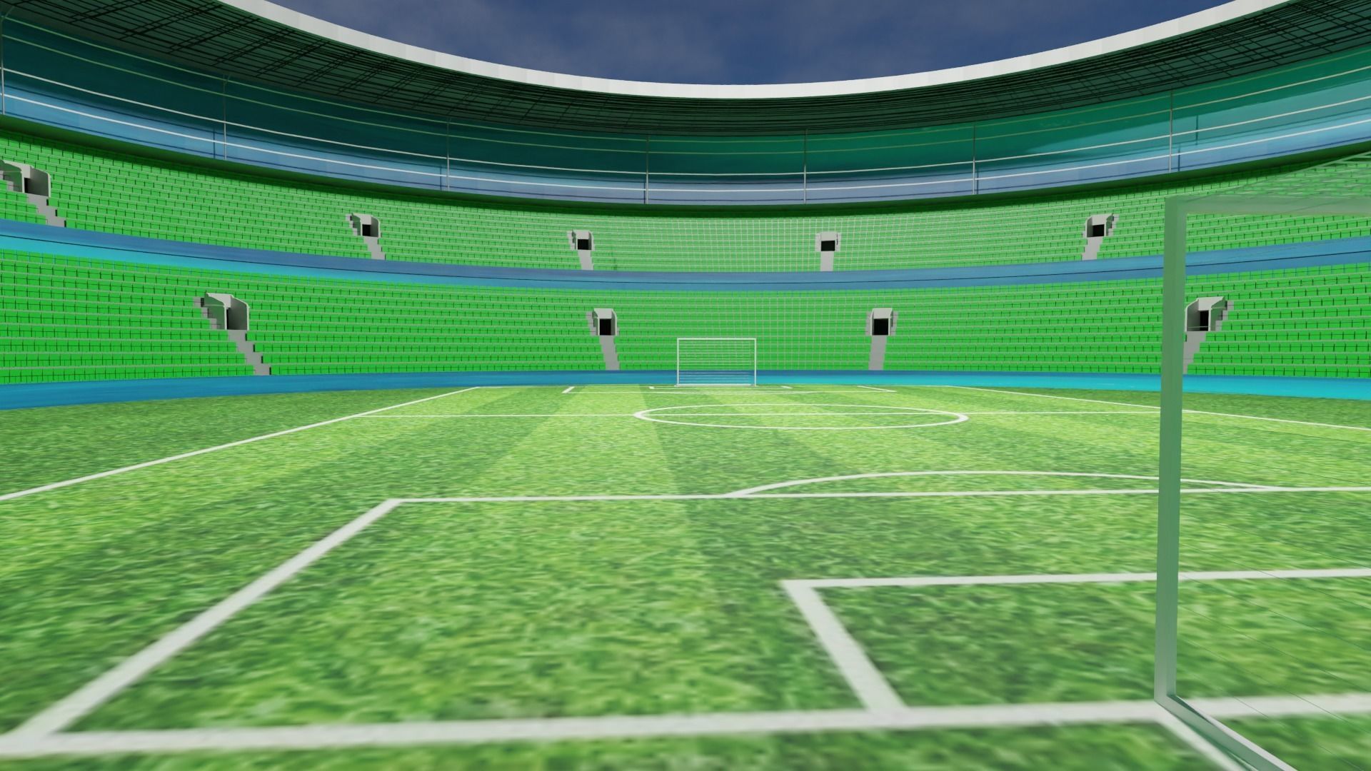 3D model Football Stadium VR / AR / low-poly | CGTrader