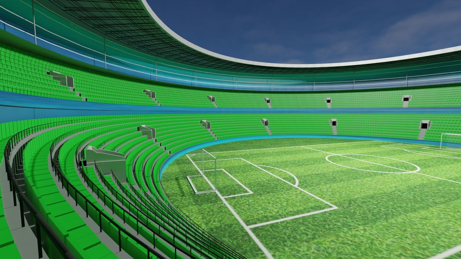 3D model Football Stadium VR / AR / low-poly | CGTrader