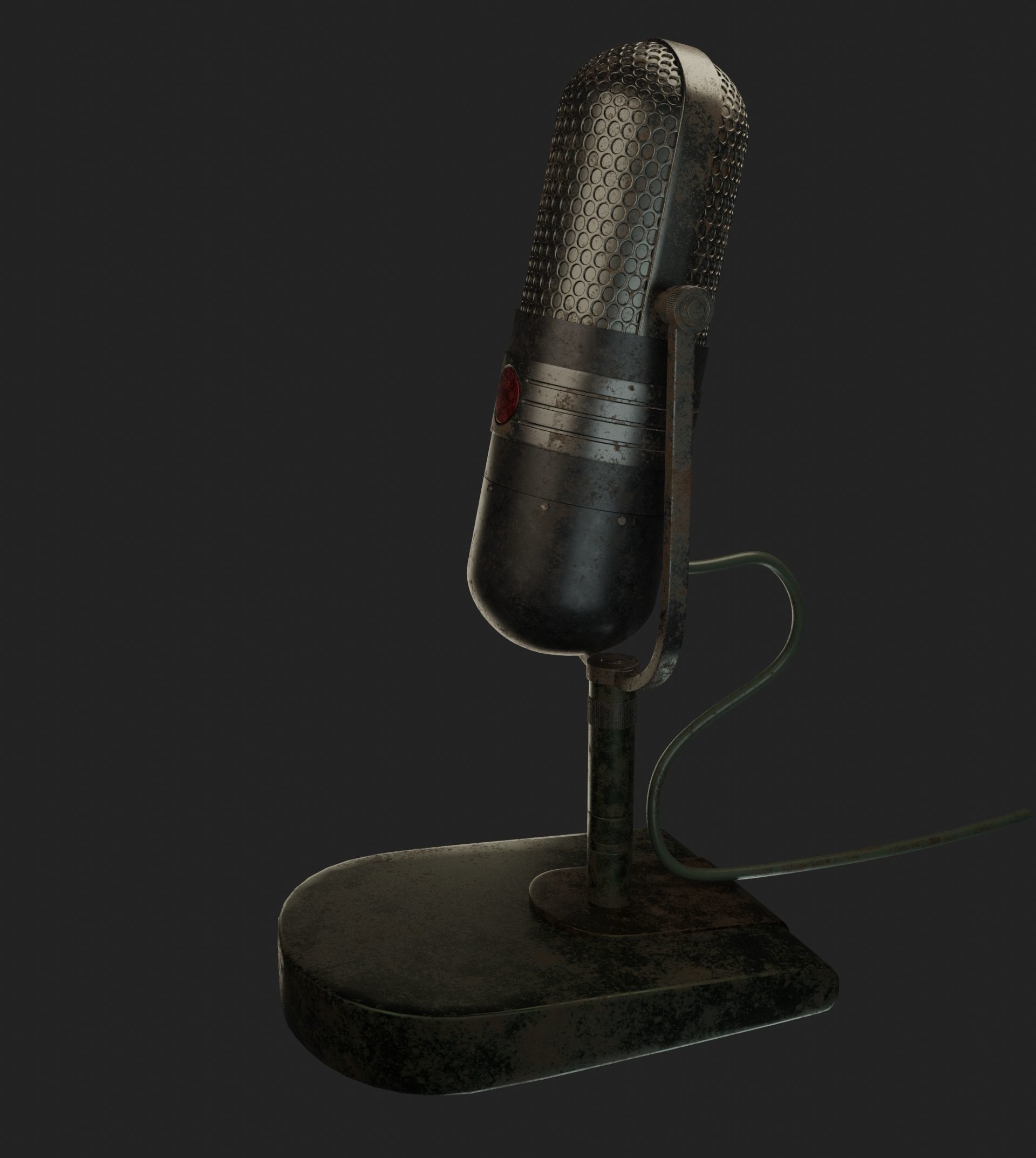 Old microphone 3D Model 3D model | CGTrader