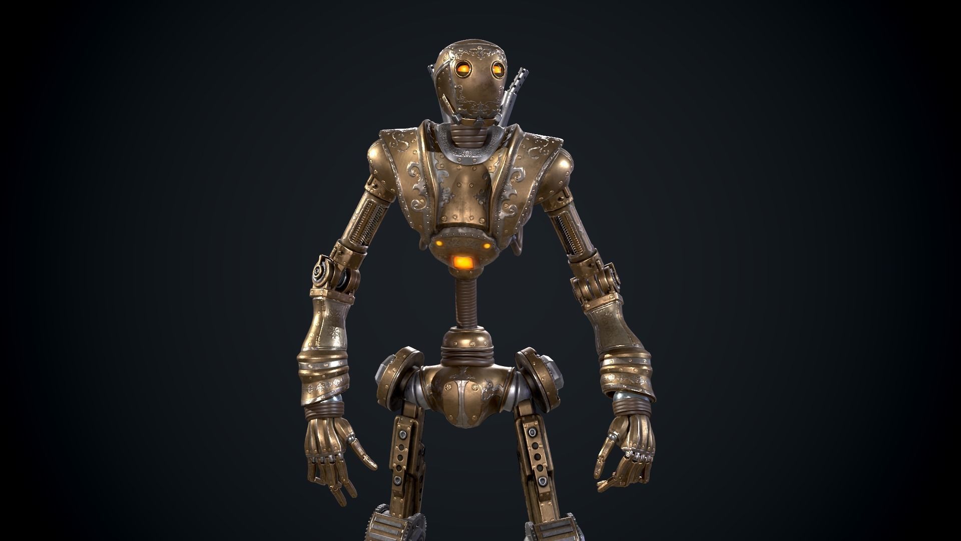 3D model Steampunk mech VR / AR / low-poly | CGTrader