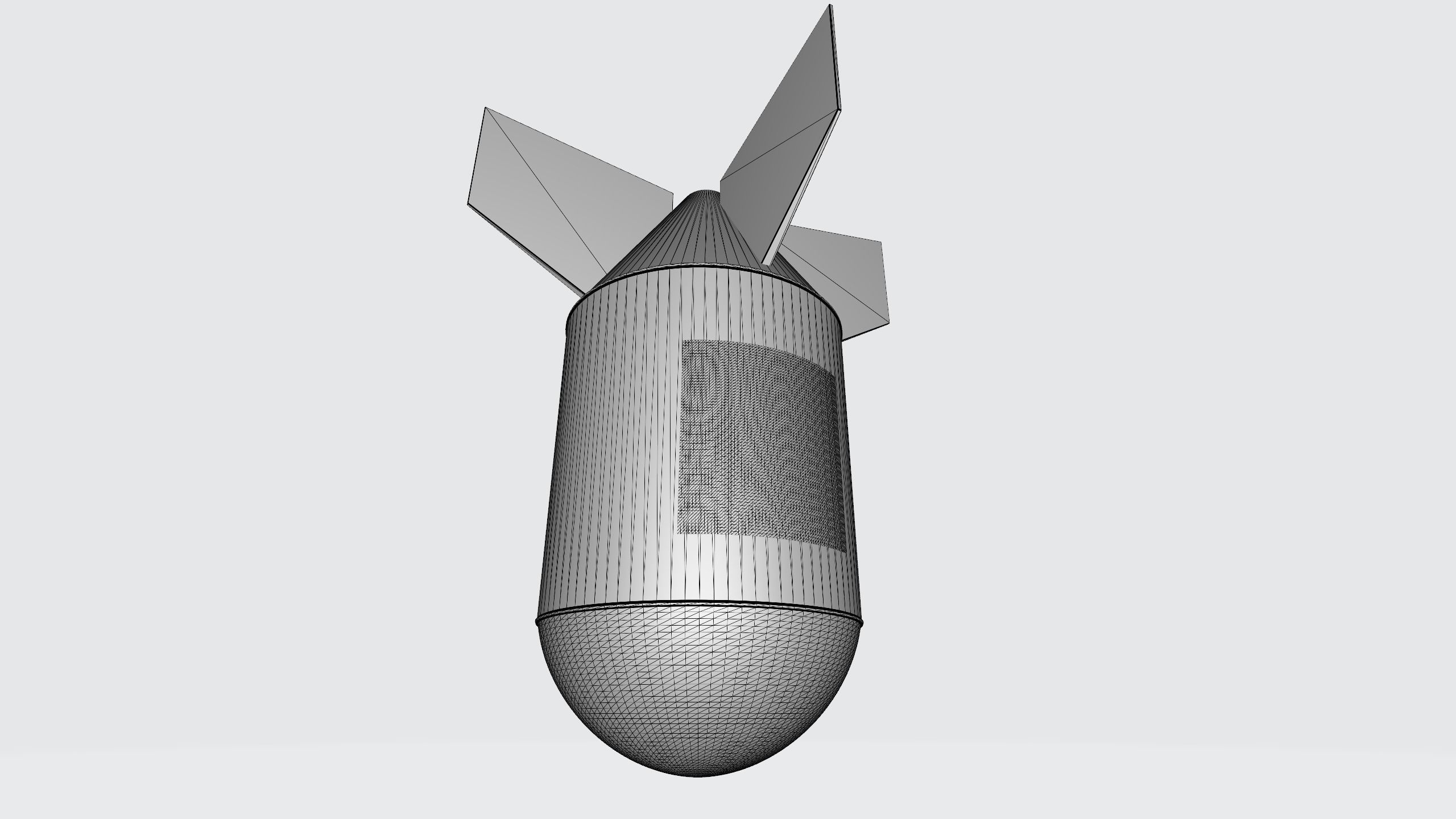 Nuclear warhead missile cartoon free VR / AR / low-poly 3D model | CGTrader