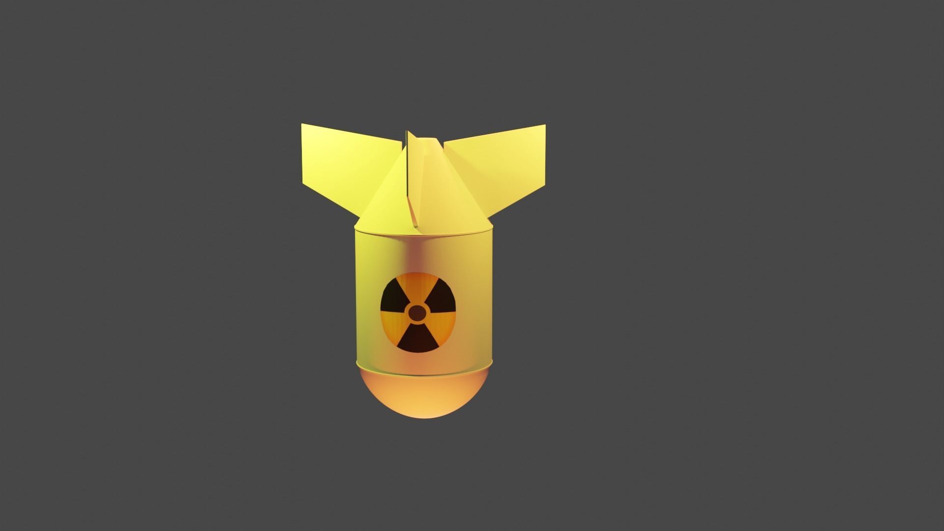 Nuclear warhead missile cartoon free VR / AR / low-poly 3D model | CGTrader