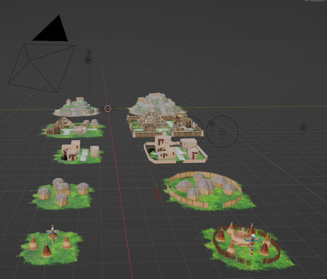 3D model Native American Settlements VR / AR / low-poly | CGTrader
