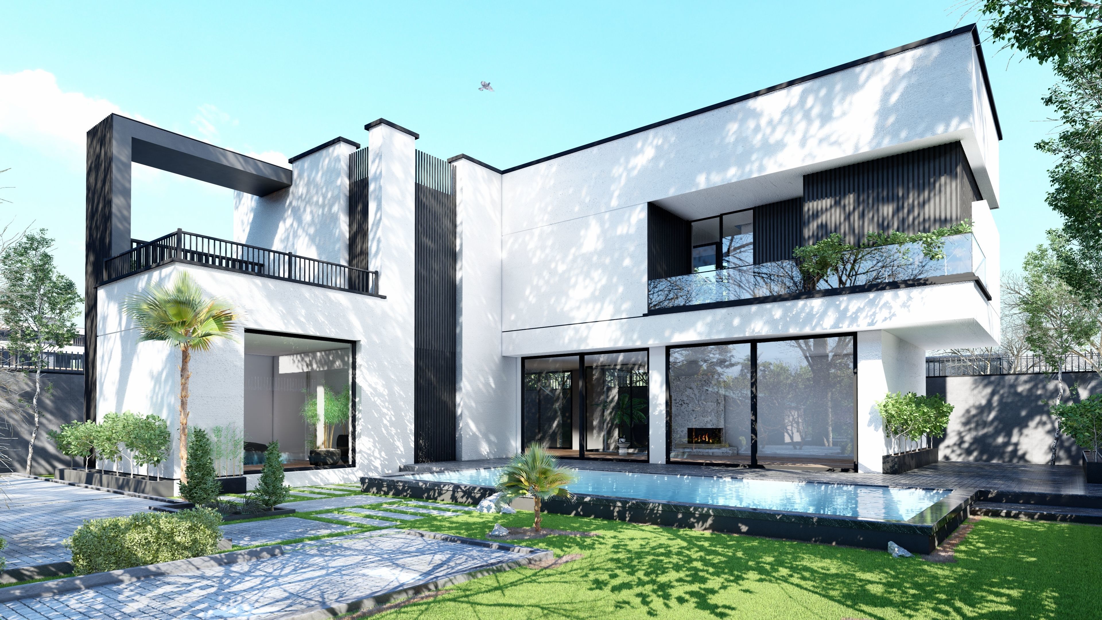 duplex villa 3D model | CGTrader