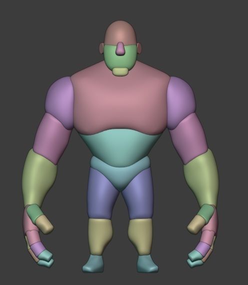 Stylized Male Character Base Mesh 3D model | CGTrader