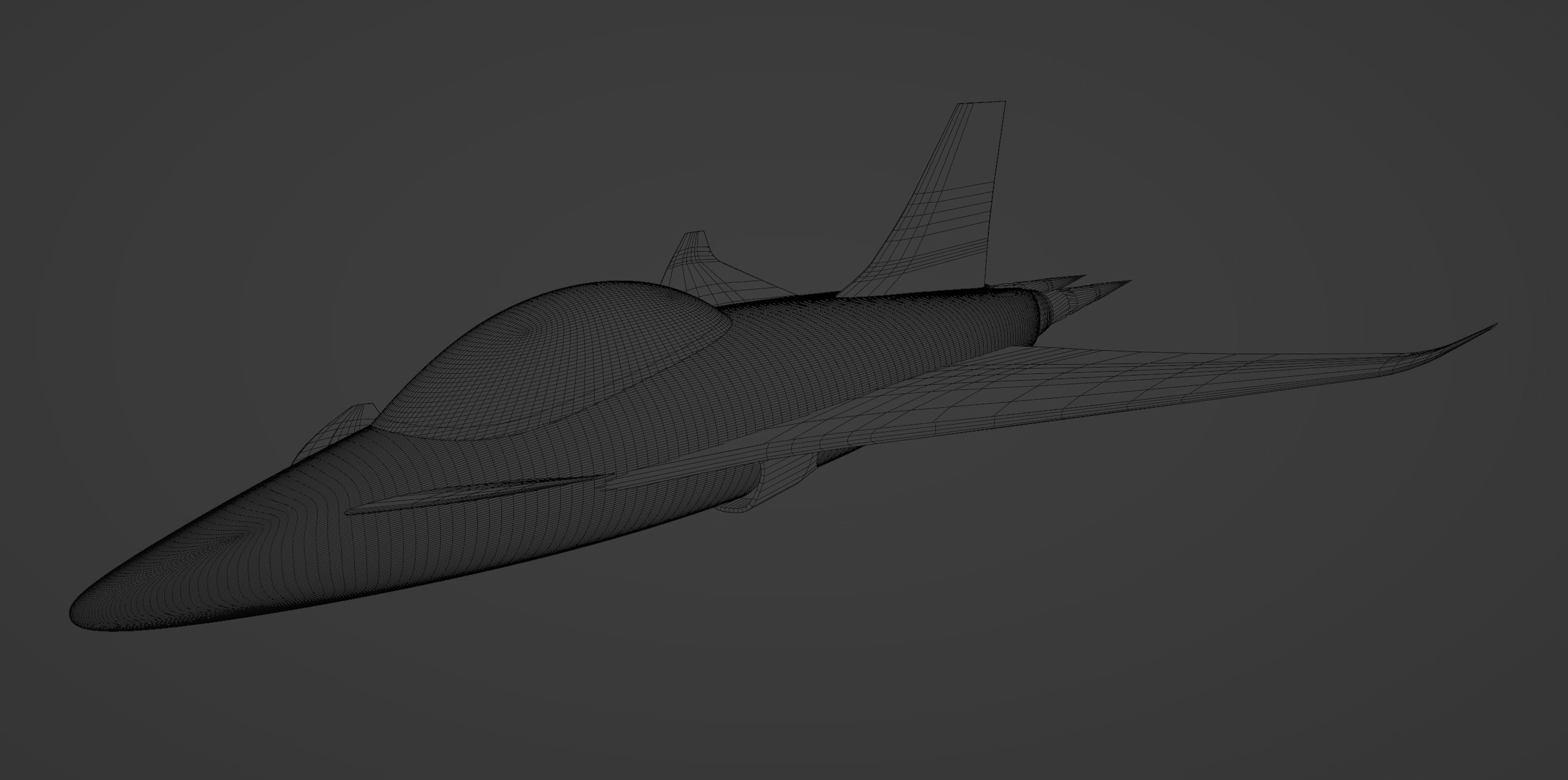 3D model Small Concept Fighter Jet VR / AR / low-poly | CGTrader