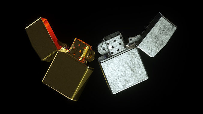 3D model lighter metal-lighter roller-lighter VR / AR / low-poly | CGTrader