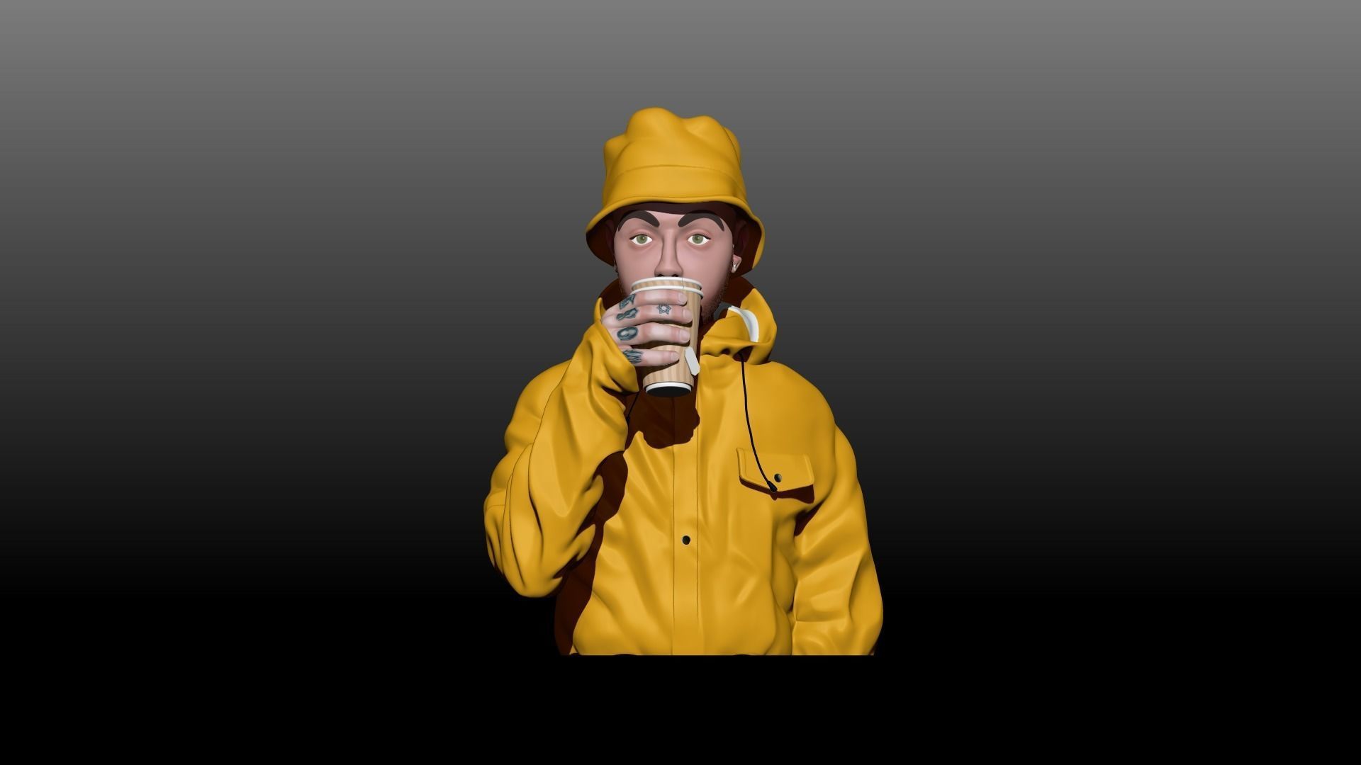 Mac Miller Bust 3D model | CGTrader