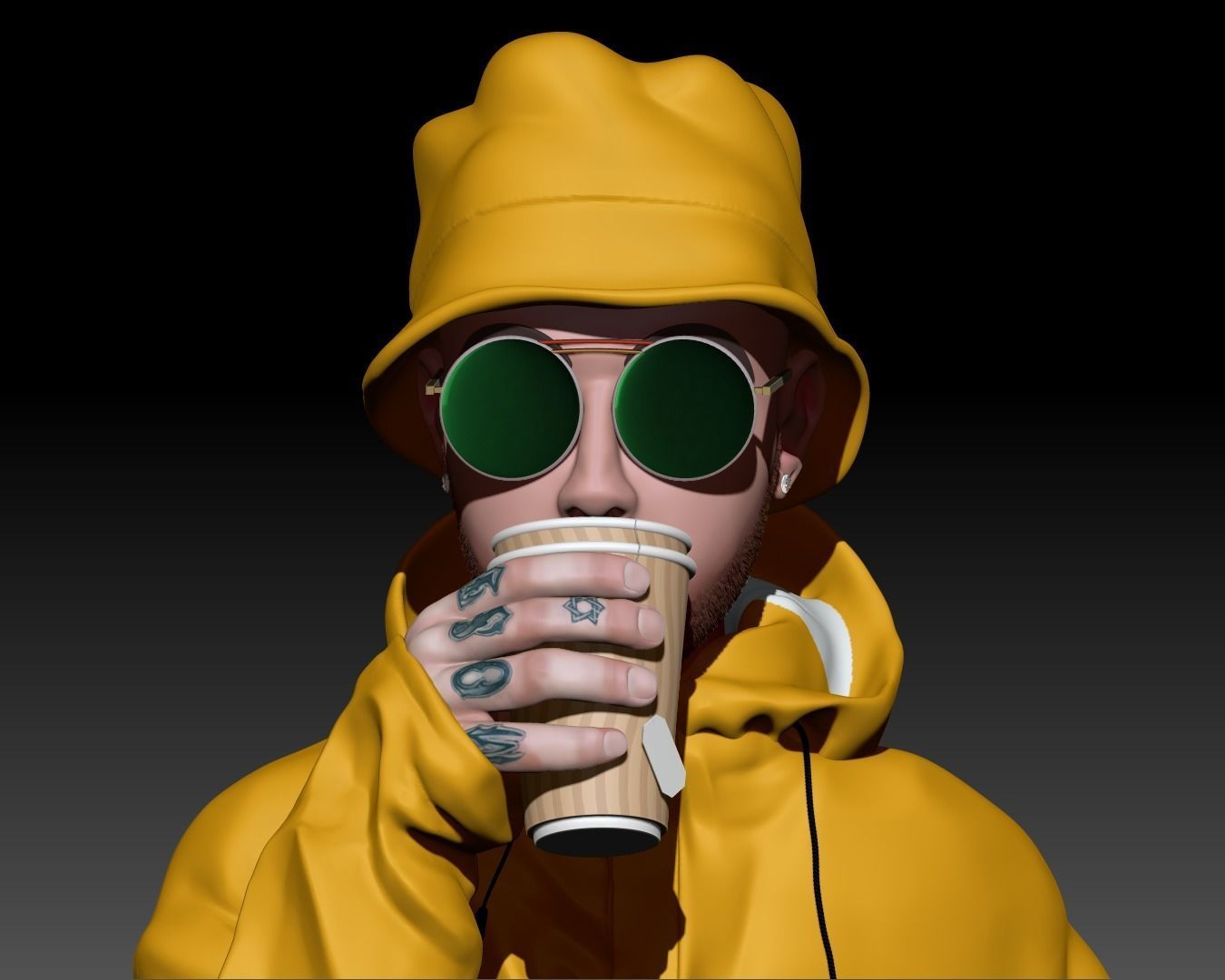 Mac Miller Bust 3D model | CGTrader