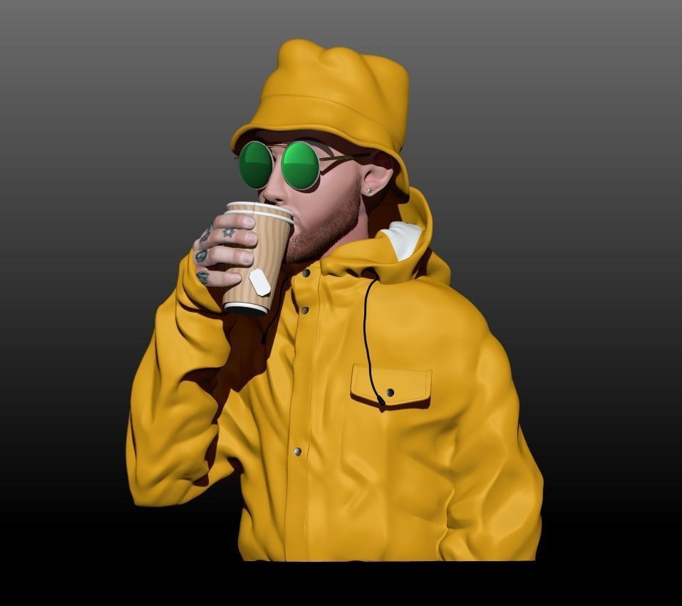 Mac Miller Bust 3D model | CGTrader