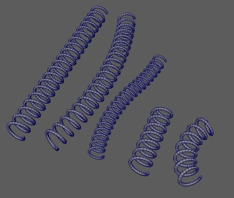 3D model Springs Small VR / AR / low-poly | CGTrader