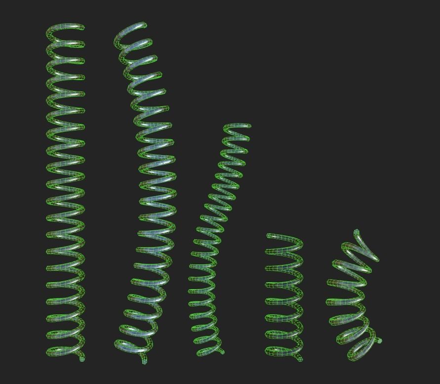 3D model Springs Small VR / AR / low-poly | CGTrader