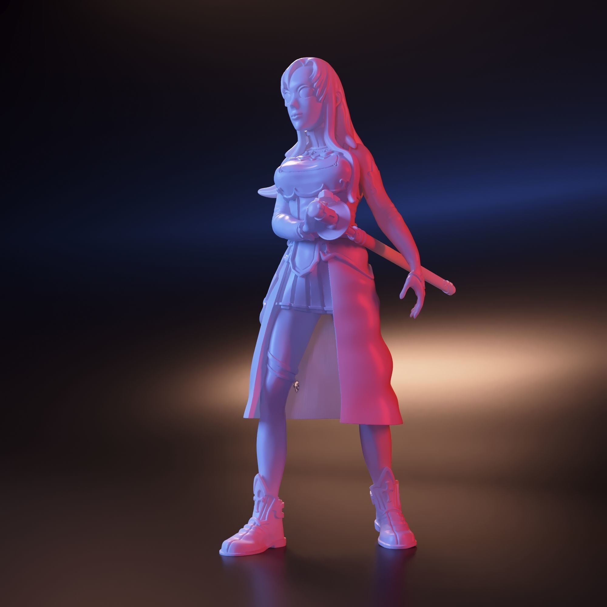 Anime Yuuki Asuna 3D model 3D printable | CGTrader
