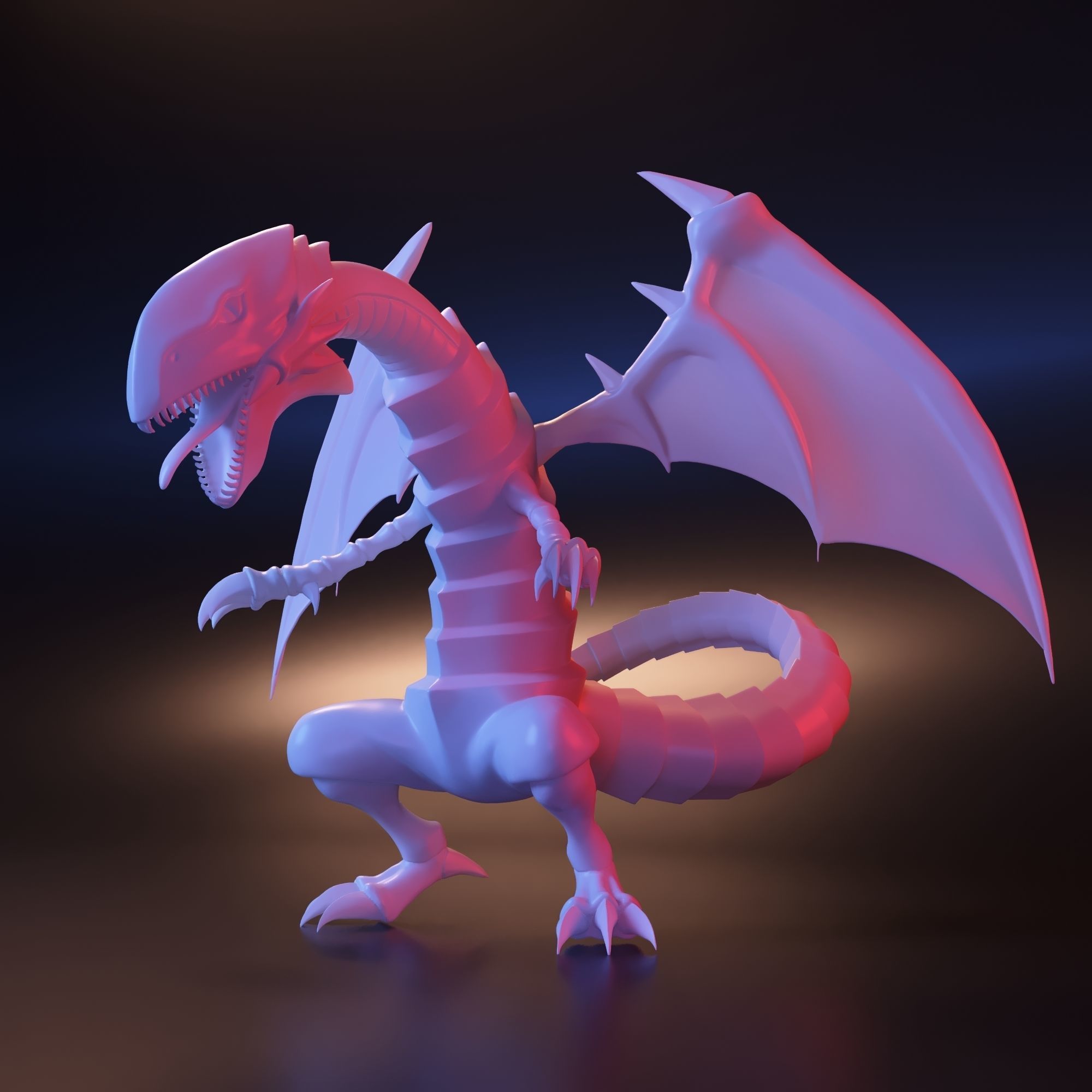 Anime dragon 3D model 3D printable | CGTrader