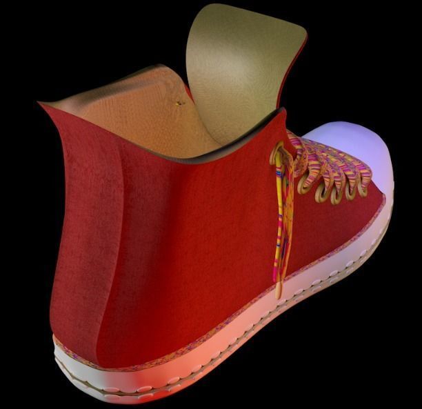 rubber shoe free 3D model | CGTrader