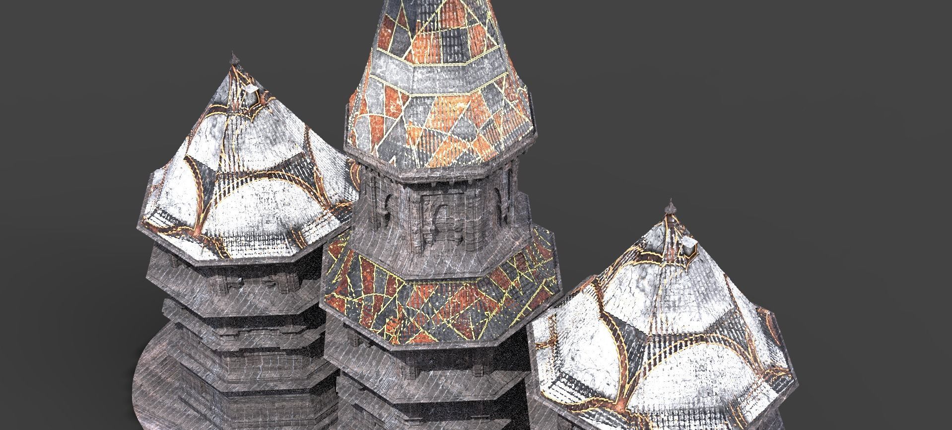 Germanic Tall Grand Tower 2 Designs 3D model | CGTrader