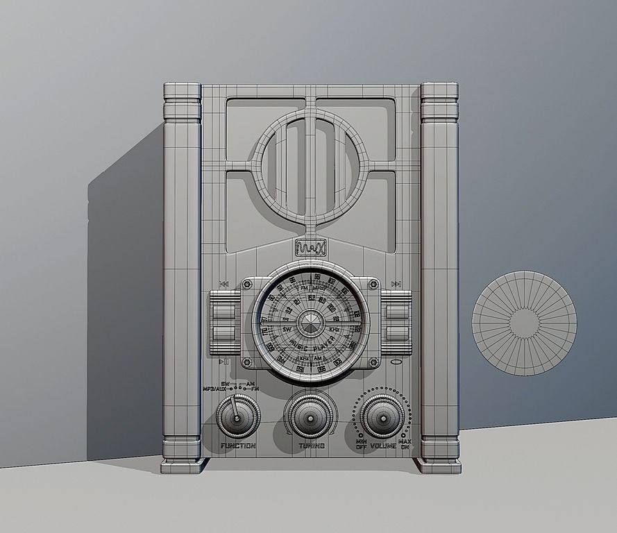 Portable radio receiver Max mr 420 3D model | CGTrader