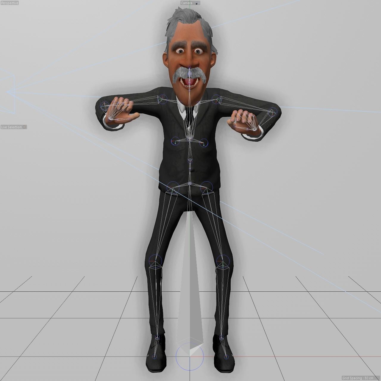 3D model Old Toon Business Man VR / AR / low-poly | CGTrader