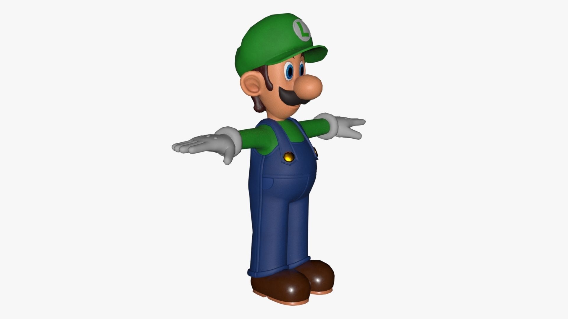 3D model Luigi From Super Mario Game VR / AR / low-poly | CGTrader