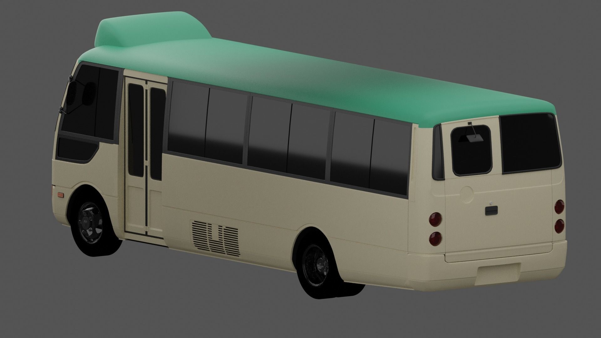 Mitsubishi Fuso Rosa Hong Kong Bus Low Roof 3D model | CGTrader