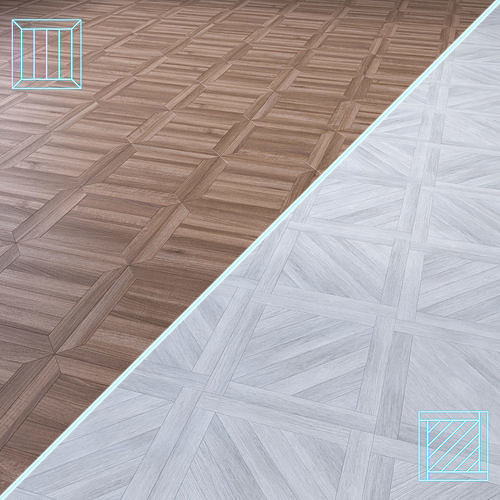3D model Parquet - Laminate - Wooden floor 2 in 1 VR / AR / low-poly ...