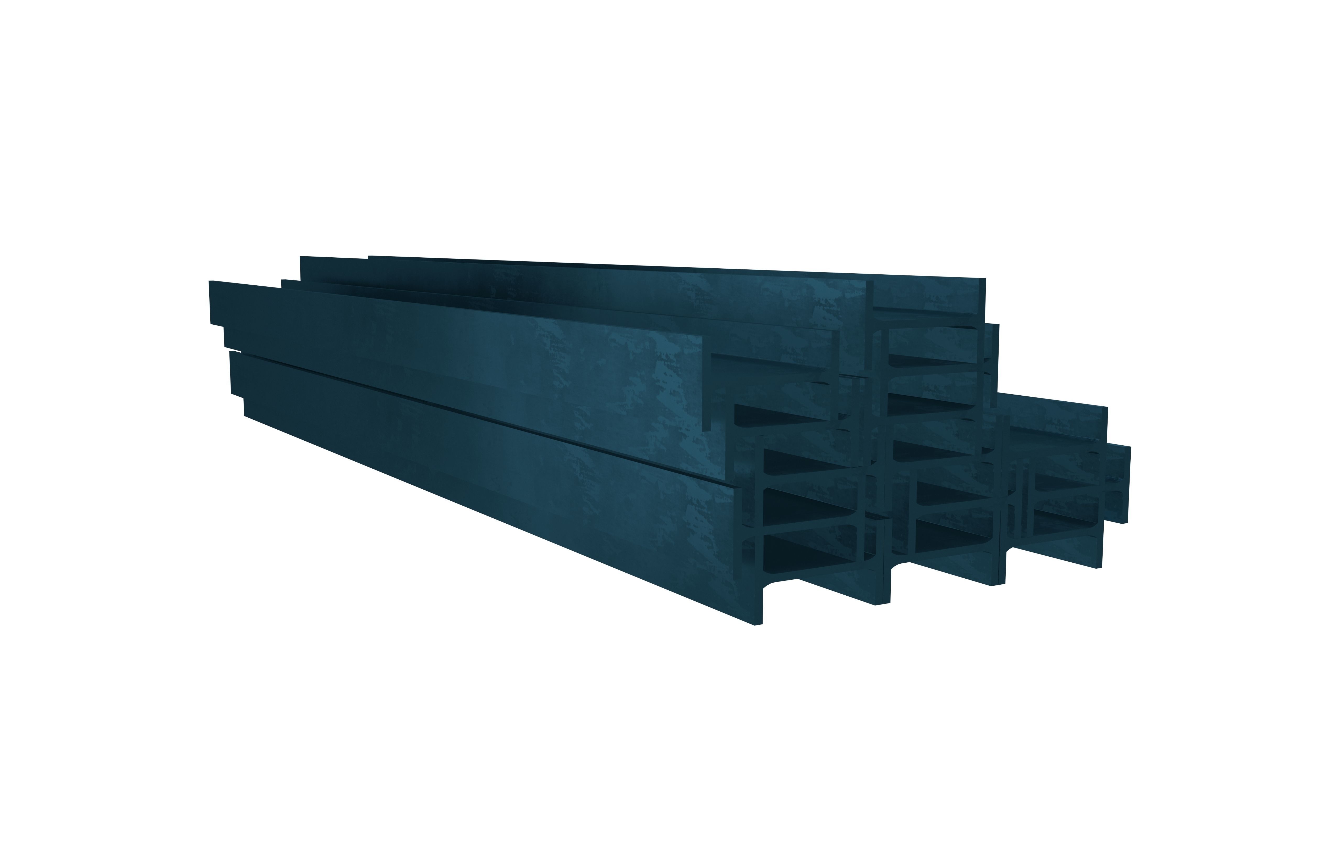3D model Stacked I Beam v1 002 VR / AR / low-poly | CGTrader