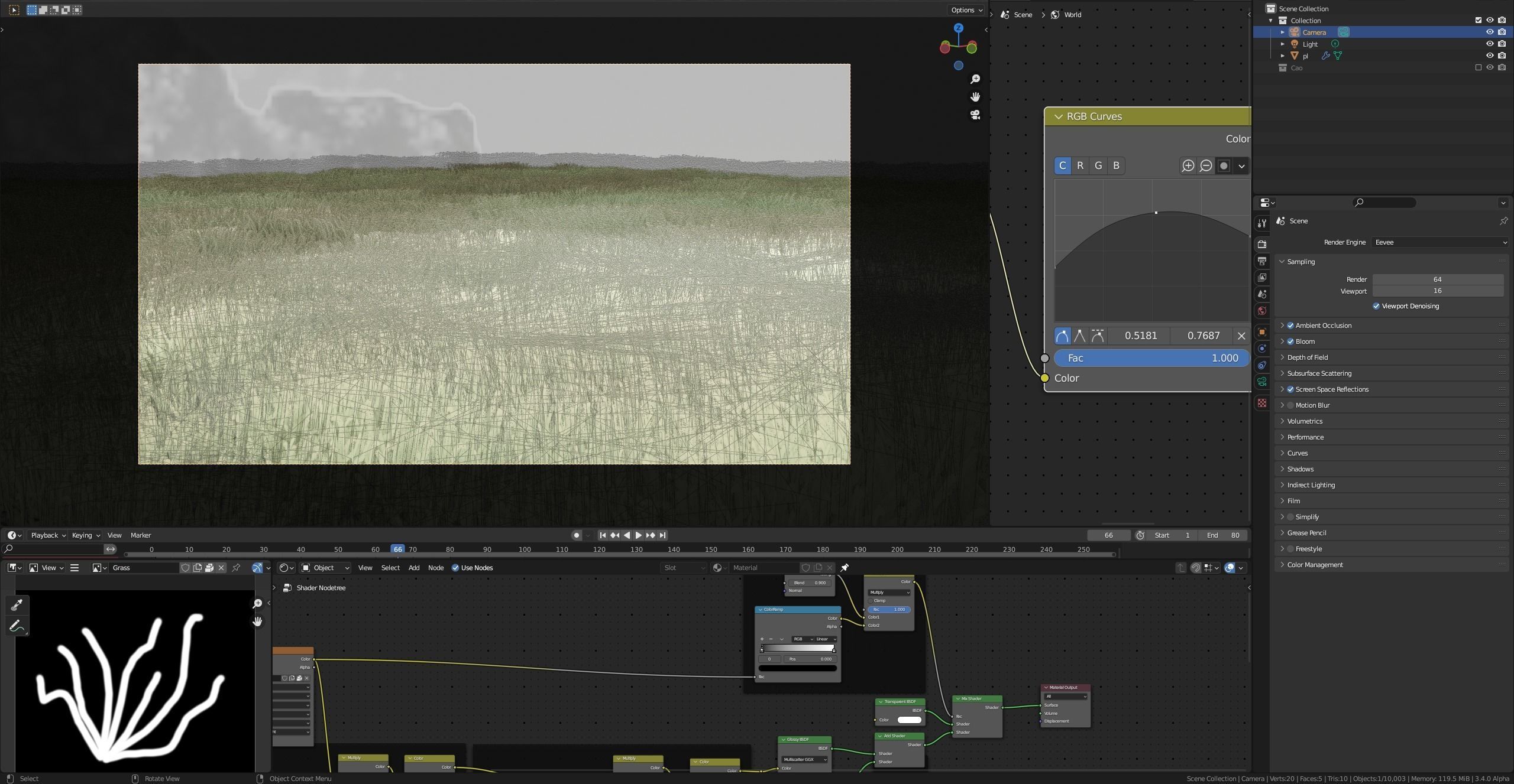 Easy Handpaint Grass 3D model | CGTrader