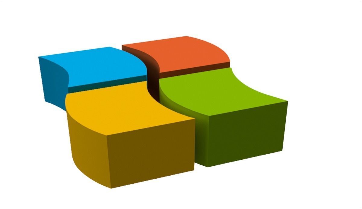 Windows logos 3D model | CGTrader