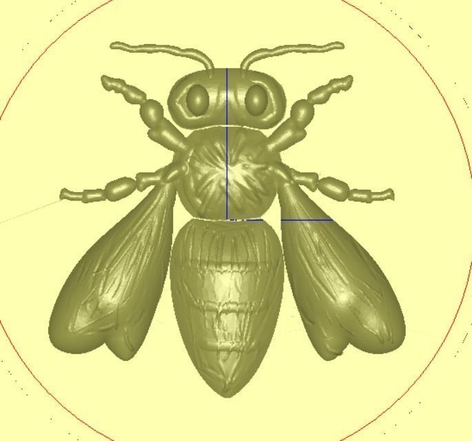 Bee Engraving design Intaglio design 3D model 3D printable | CGTrader