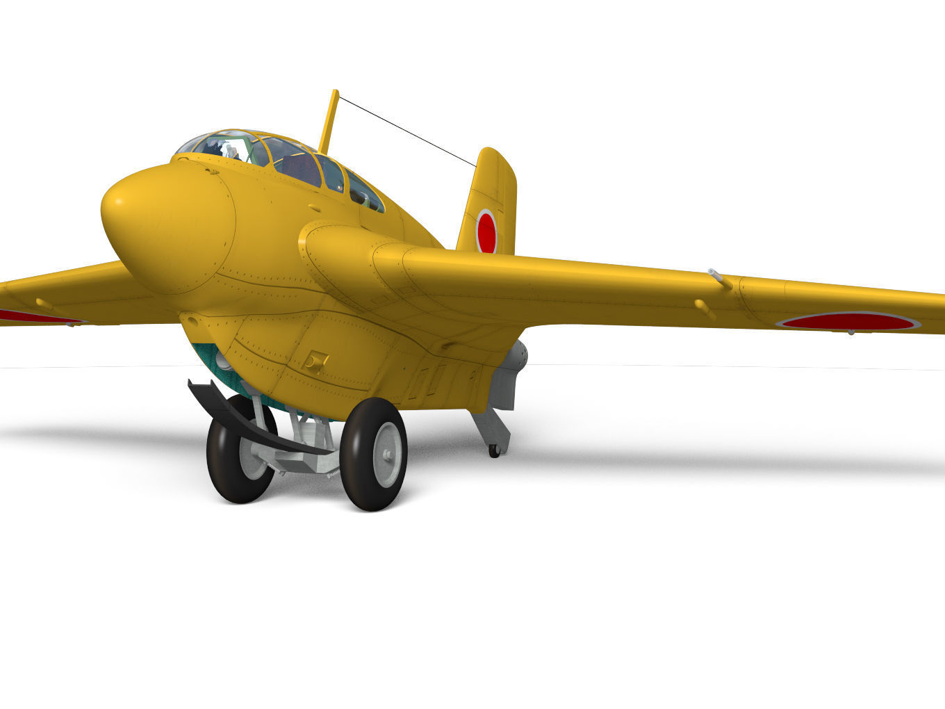 Mitsubishi J8M Ki-200 Syusui 3D model | CGTrader