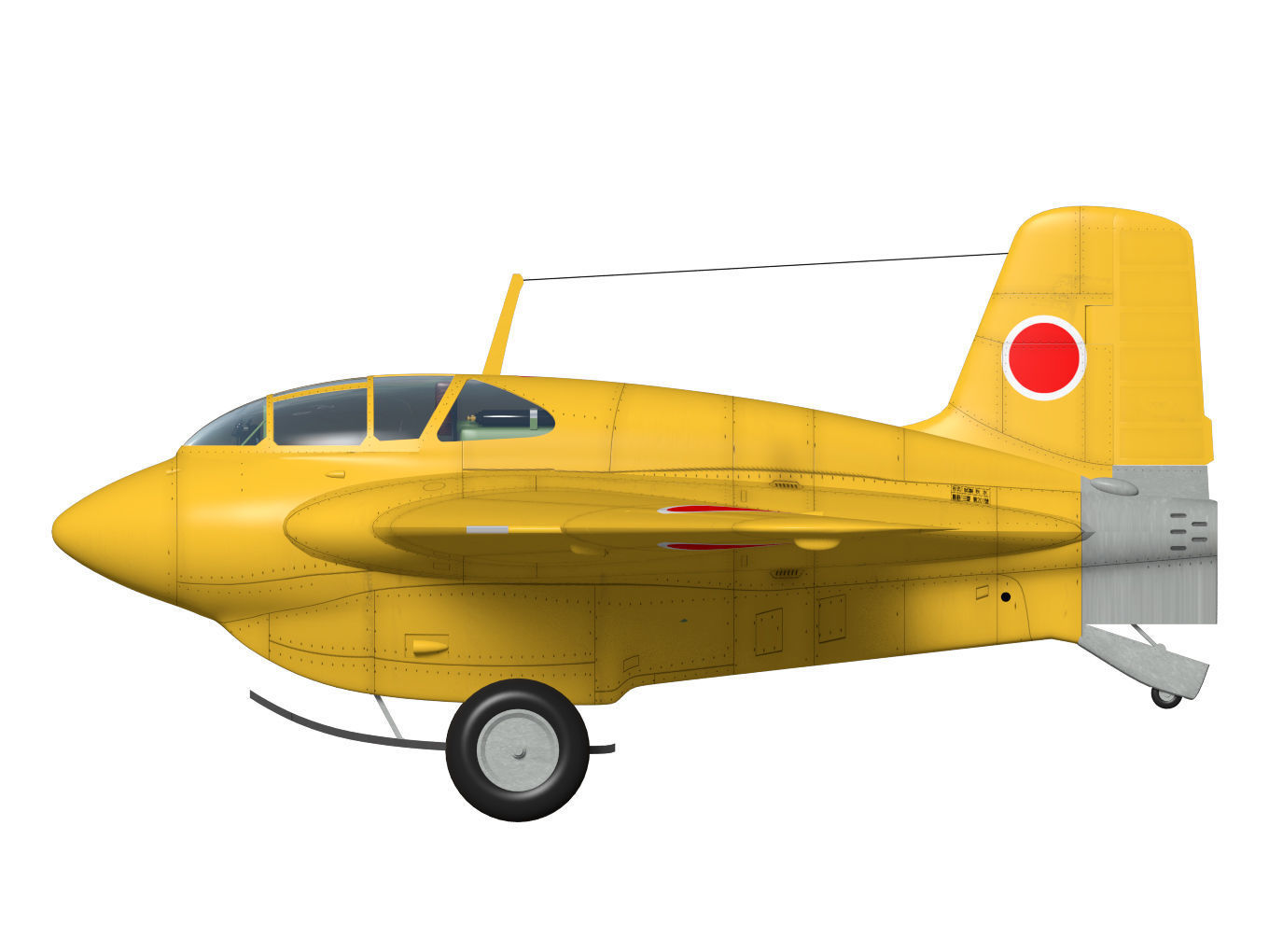 Mitsubishi J8M Ki-200 Syusui 3D model | CGTrader