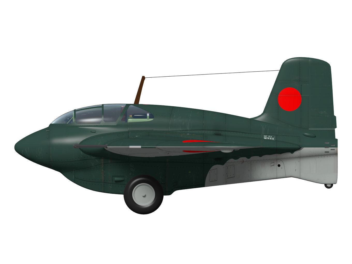 Mitsubishi J8M Ki-200 Syusui 3D model | CGTrader