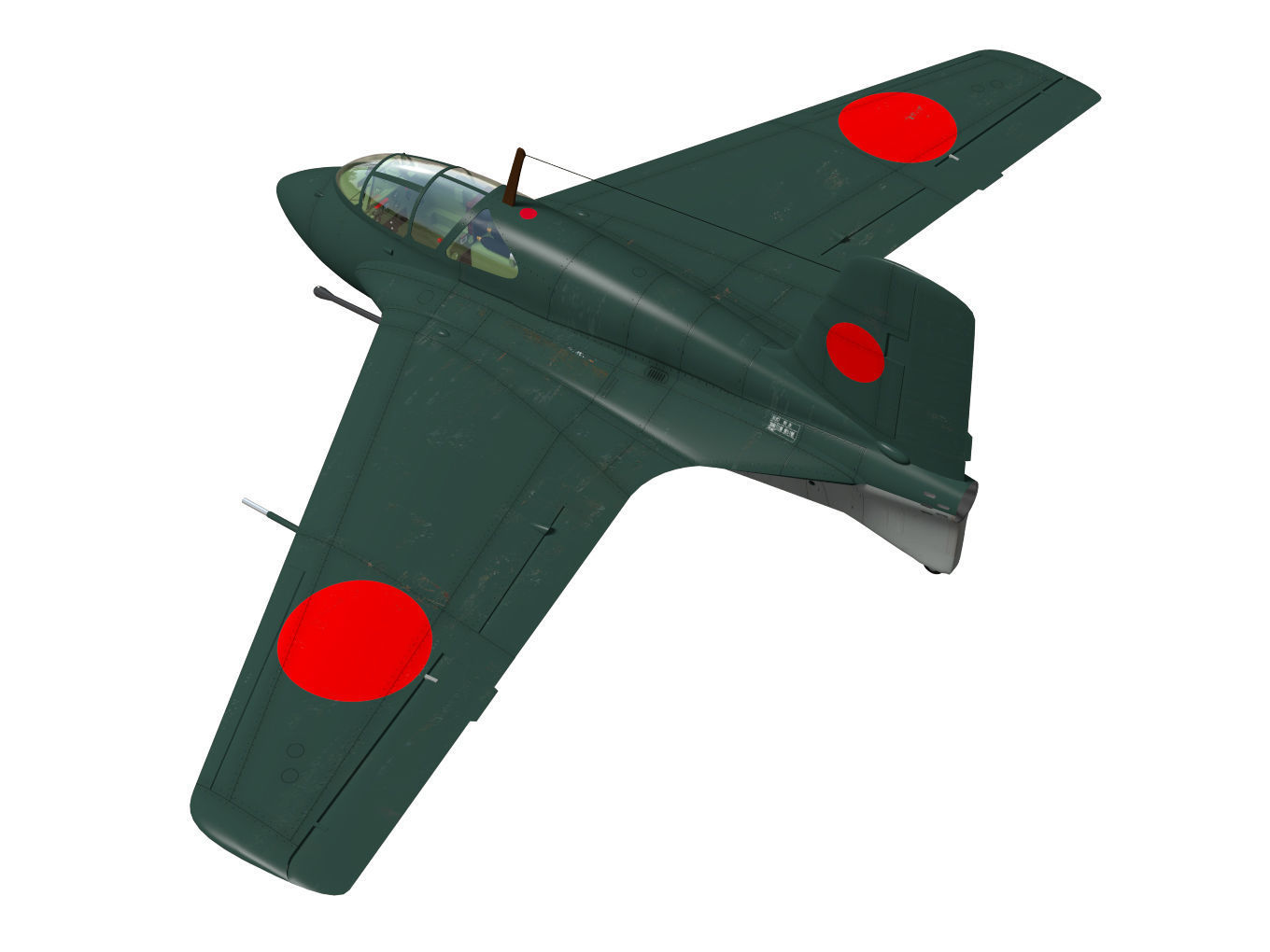 Mitsubishi J8M Ki-200 Syusui 3D model | CGTrader