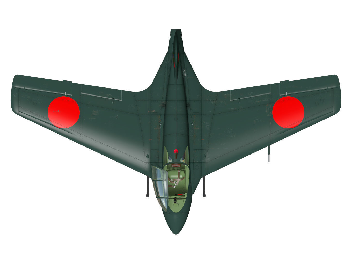 Mitsubishi J8M Ki-200 Syusui 3D model | CGTrader