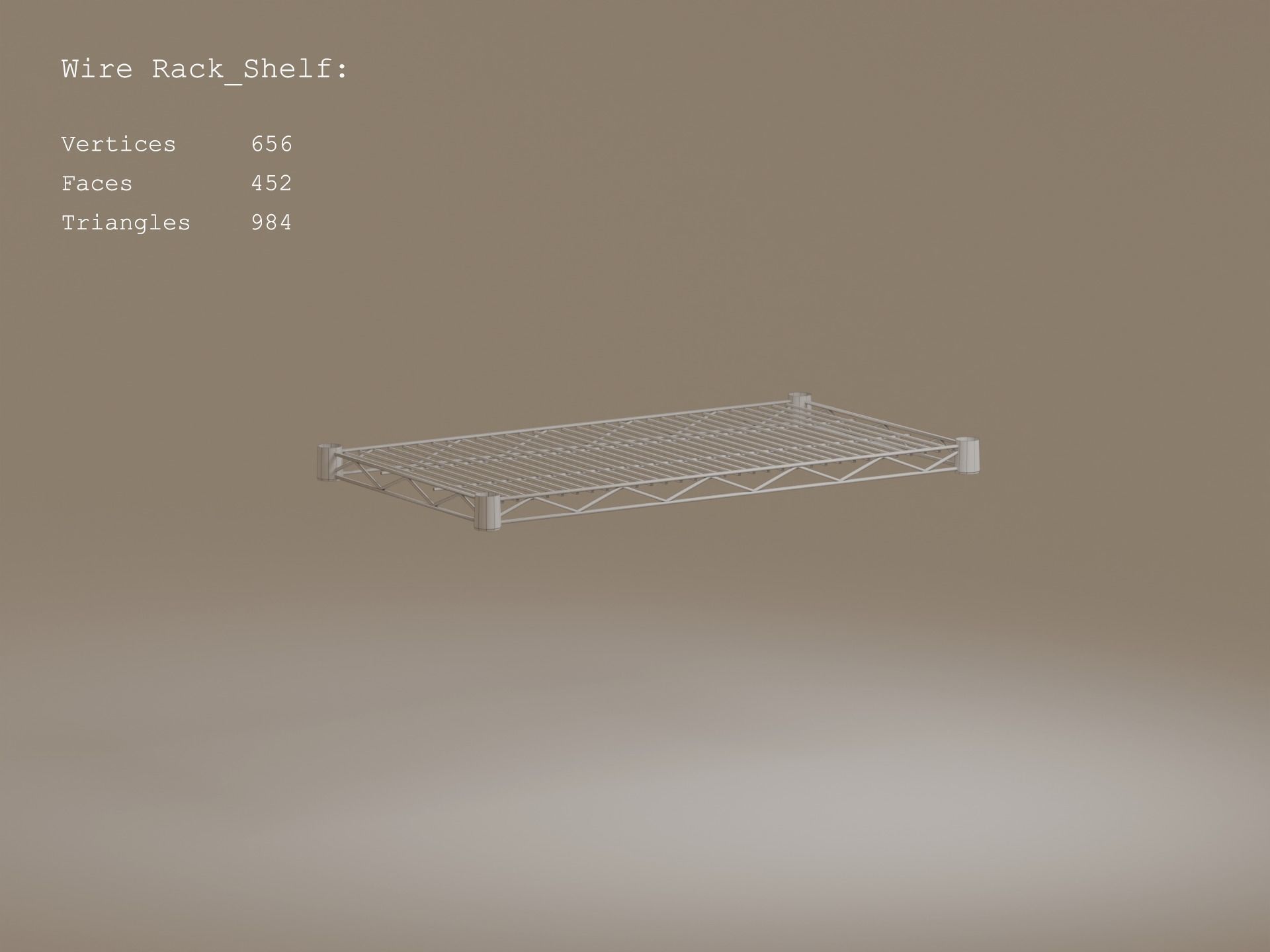 3D model Low Poly Wire Rack VR / AR / low-poly | CGTrader