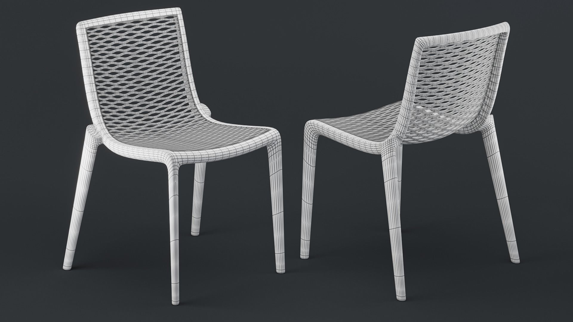Stacking Dining Chair 3D model | CGTrader